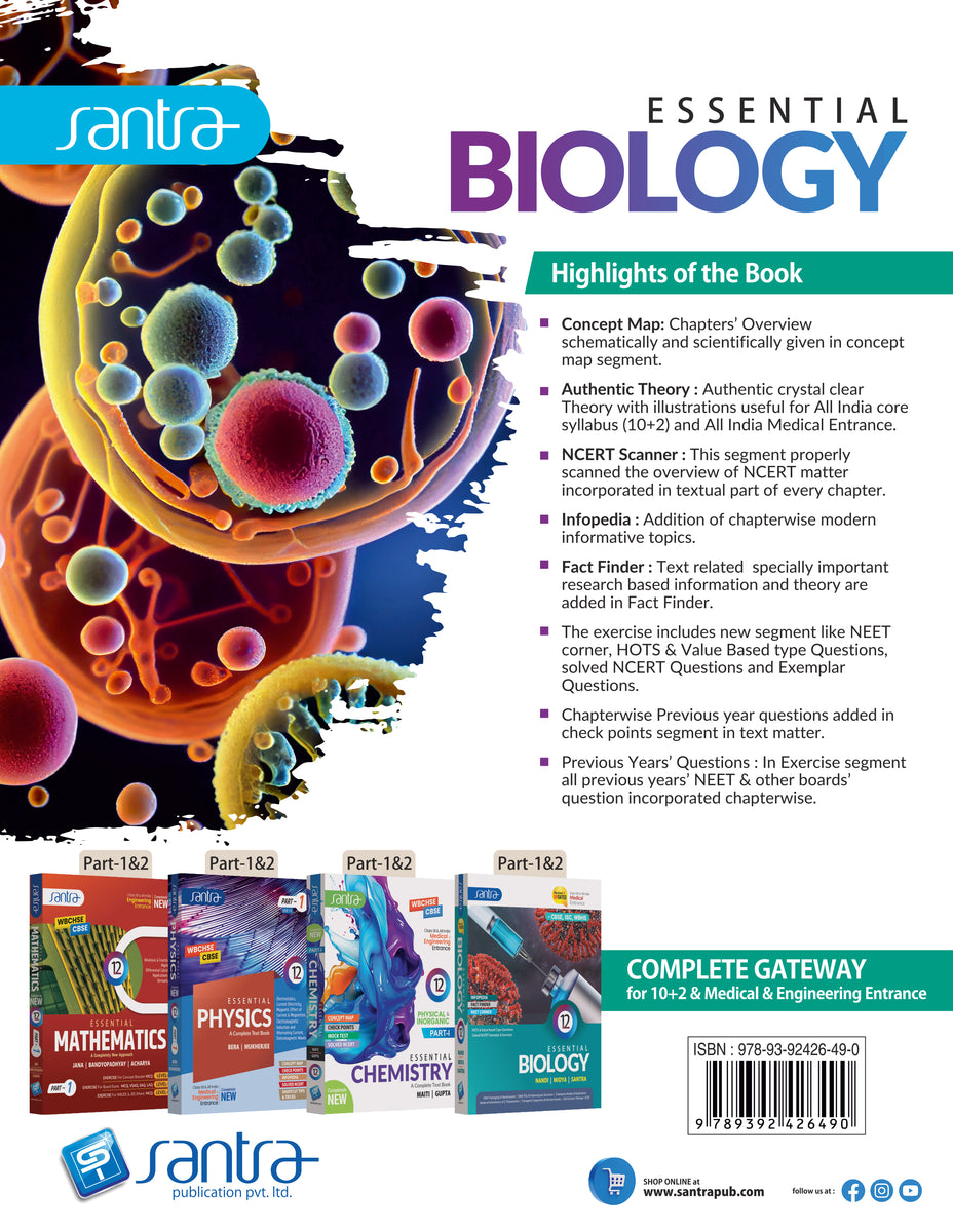 ESSENTIAL BIOLOGY -11 (VOL1 & 2)(Eng.Version)2025 – Santra Publication