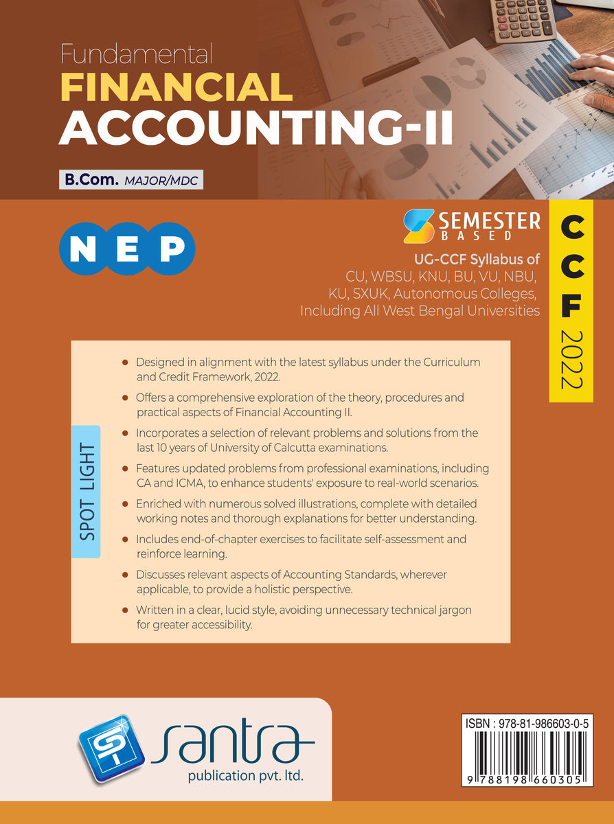 Fundamental Financial Accounting-II (Eng.Version) 2025 – Santra Publication