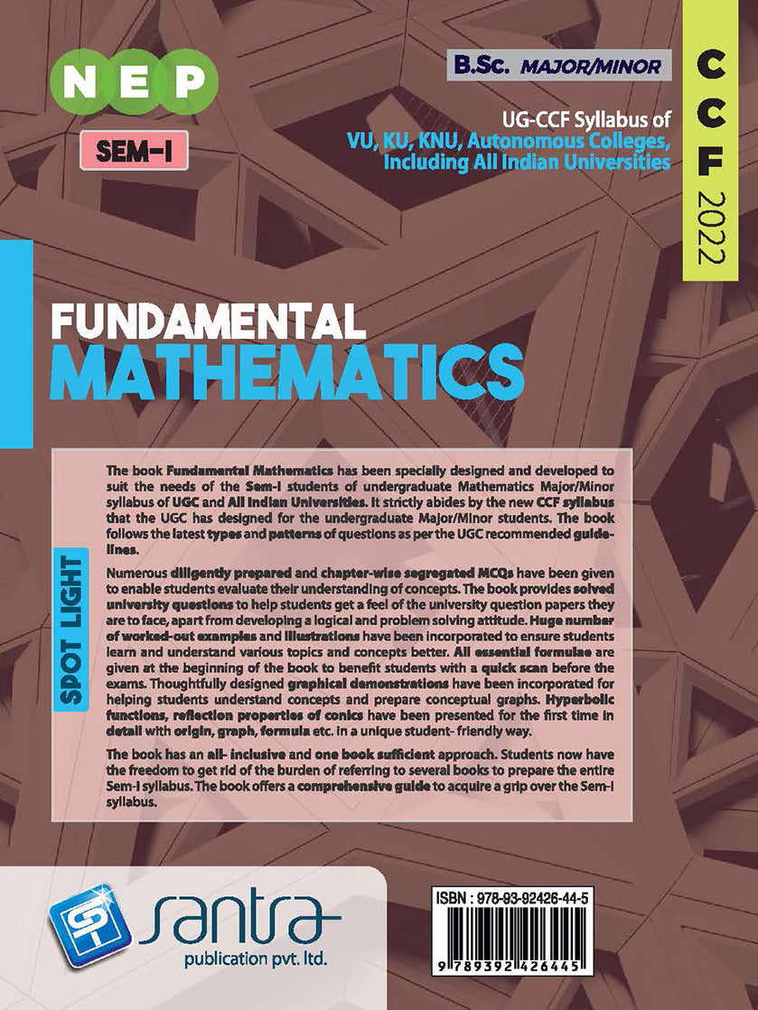Fundamental Mathematics (NEP)-SEM 1 [Other than CU](Eng.Version ...